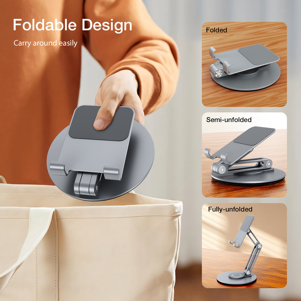 Tablet Stands 360 Rotating Foldable iPad Holder Stand
